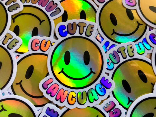 Cute Language | Kawaii Stickers, Buttons & Art